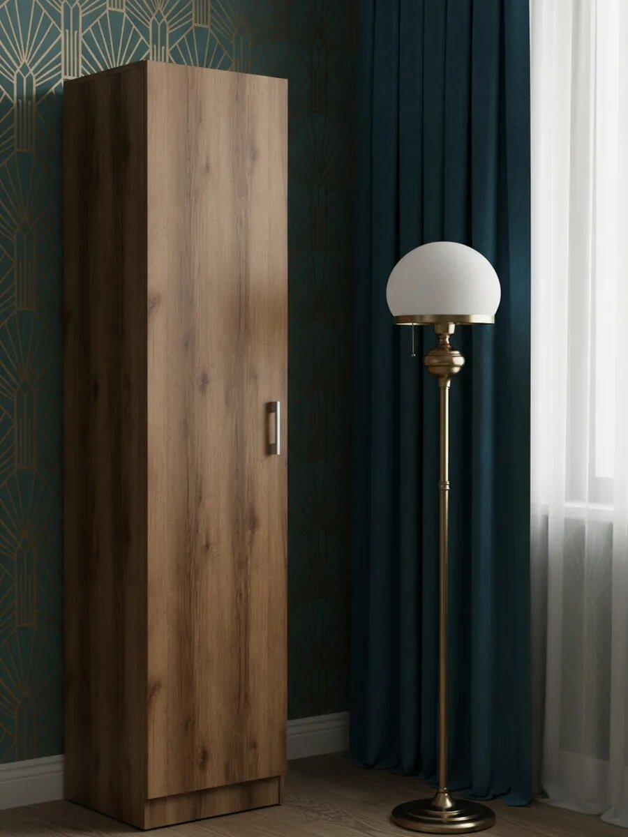 Шкаф пенал FRESTER распашной для одежды в спальню с полками, от производителя