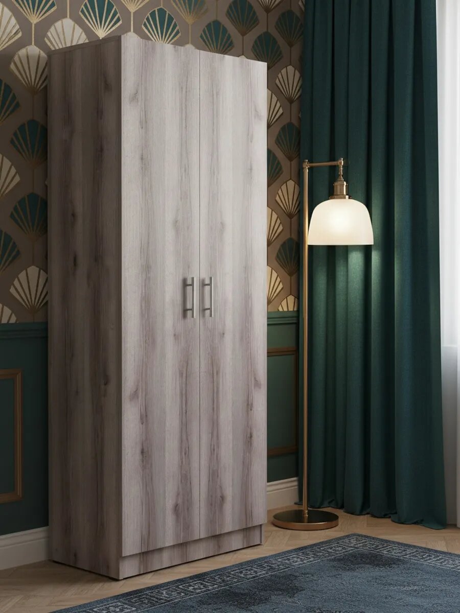 Распашной шкаф FRESTER с полками деревянный на балкон, от производителя