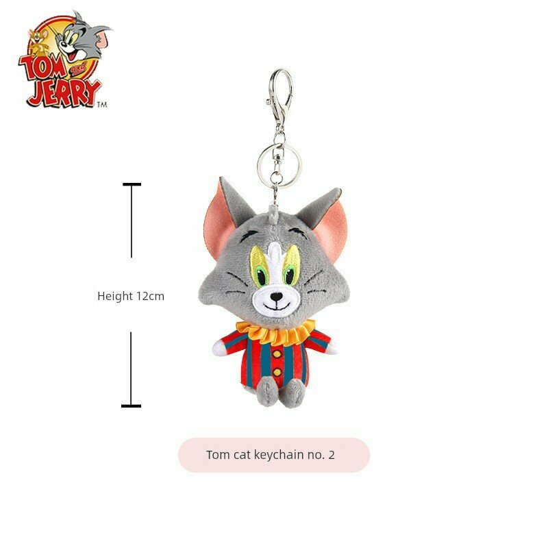 Оригинальная плюшевая игрушка Том и Джерри, брелок-подвеска для сумки Джерри, кукла Том, подарок Подвеска Том Кэт 12 см