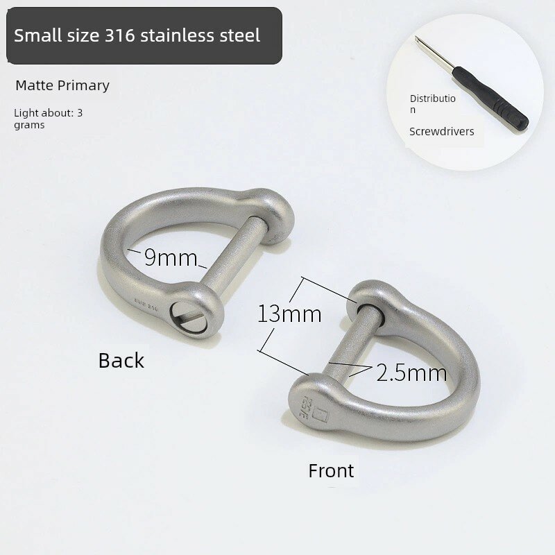 Брелок-карабин из титанового сплава и нержавеющей стали, очень большой, мини, очень маленький, для ключей, для женщин и