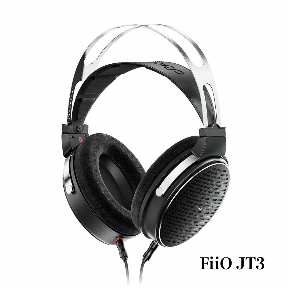 FiiO JT3 Накладные наушники с открытой задней панелью, динамический динамик 50 мм, PEK+PU
