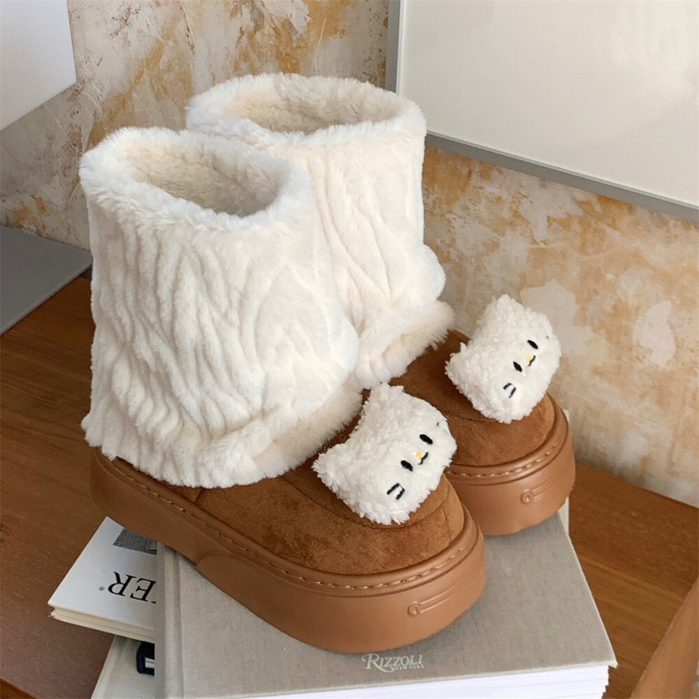 Милые женские зимние ботинки в стиле ретро, стильные и теплые, идеально подходят для зимней носки в Северо-Восточном Китае. Размер обуви. EU:41-42