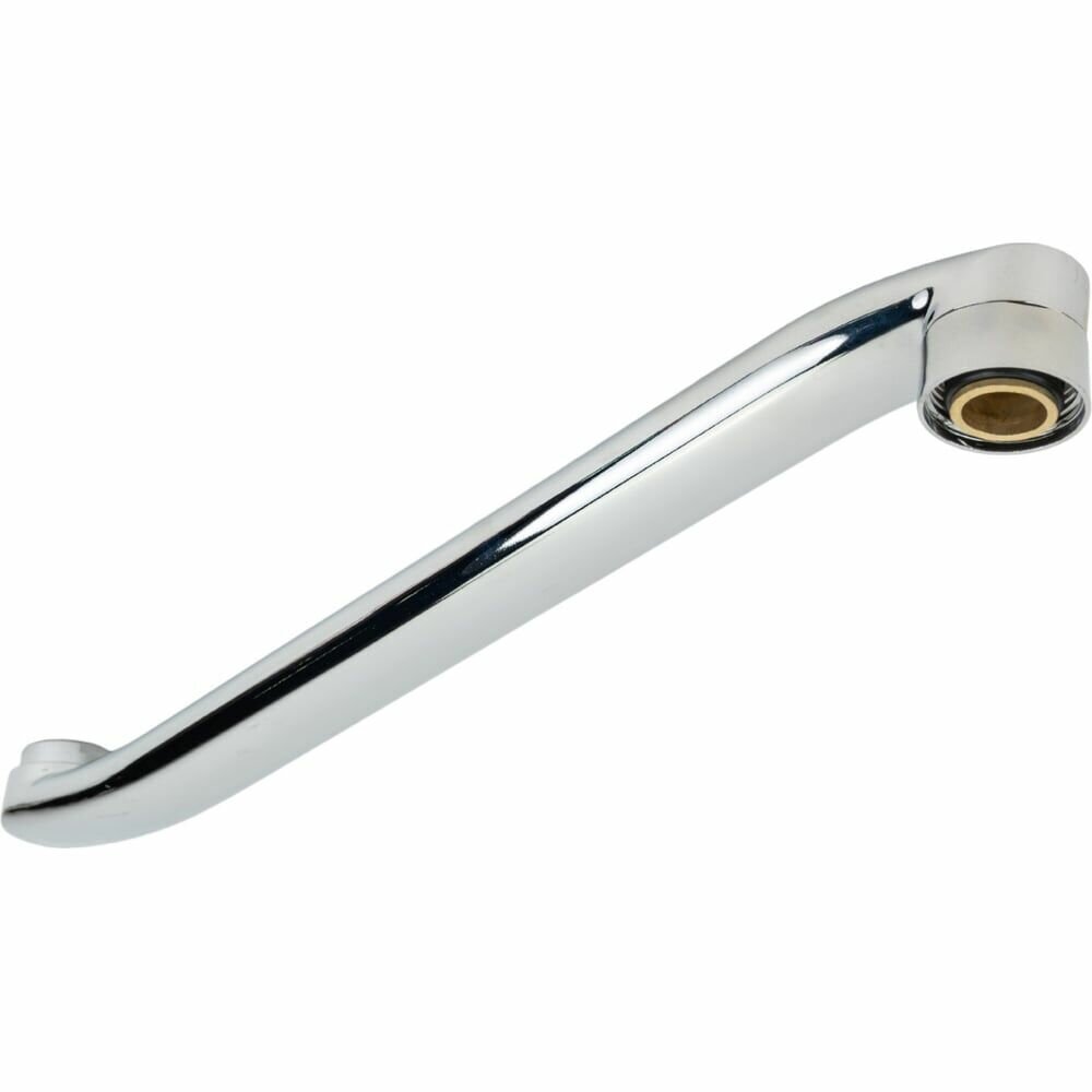 Излив для ванны, хром, L25S, плоский, изогнутый Ledeme. латунь