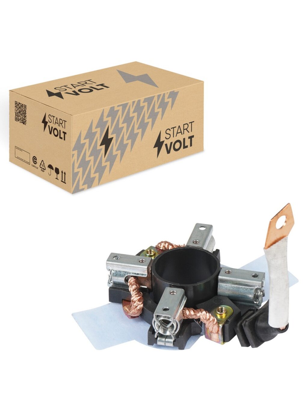 Узел щеточный стартера для а/м ВАЗ 2110 (в сборе) металл. "STARTVOLT"