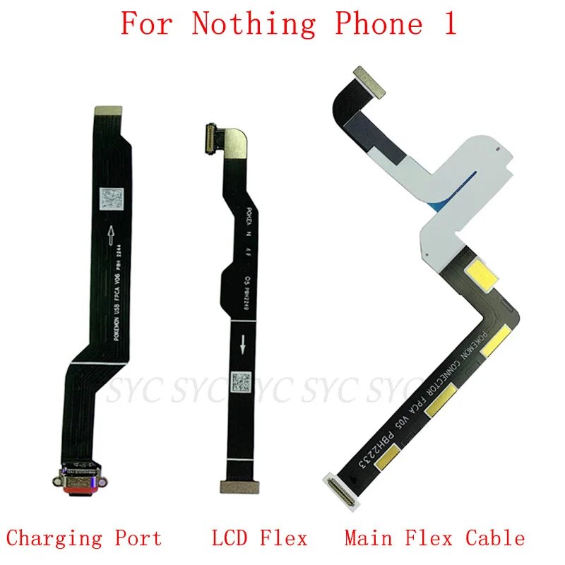 Разъем основной платы, гибкий ЖК-кабель для телефона, 1, разъем для зарядки, запасные части для кабеля