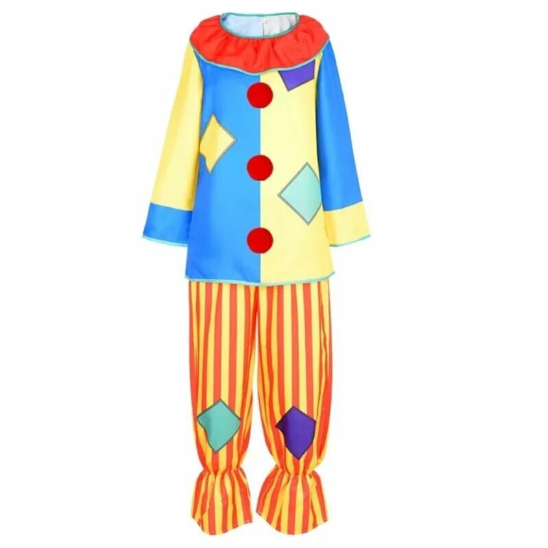 (1 штука) Костюм клоуна на Хэллоуин, Костюм для бала-маскарада-Нашивка Клоуна