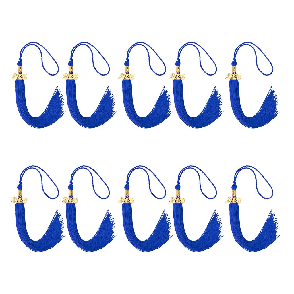 10шт 2026 Выпускные кисточки-орнамент с годовым шармом для академических мантий, шапочек, Мантии бакалавра, Выпускных церемоний