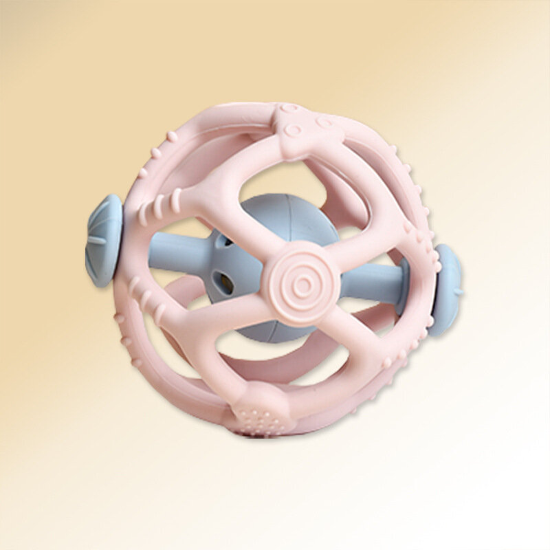 Силиконовая игрушка-погремушка для животных в форме футбольного мяча, мяч для собак и кошек, игрушка для тренировки и