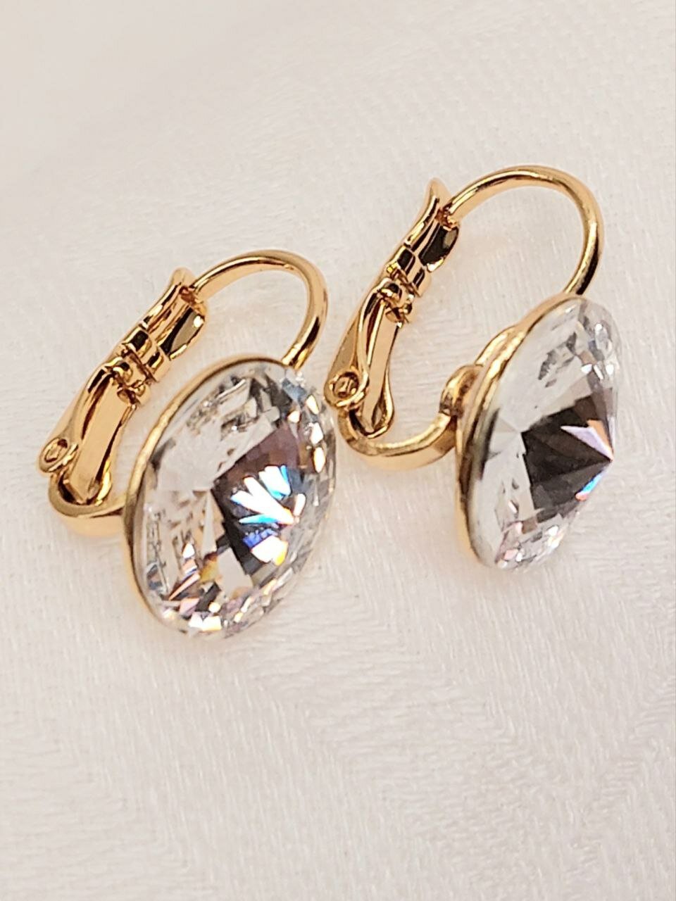 Серьги с подвесками, кристалл