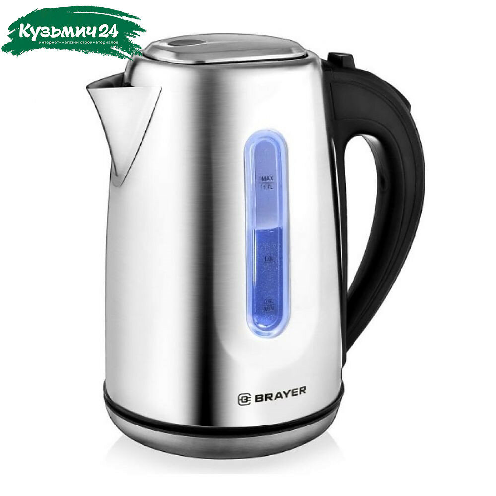 Чайник электрический BRAYER BR1014, 1.7 л, 2.2 кВт
