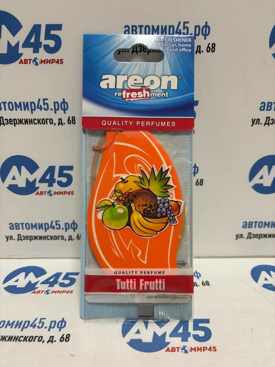 Ароматизатор "AREON" REFRESHMENT Tutti Frutti/Тутти Фрути, подвесной картон