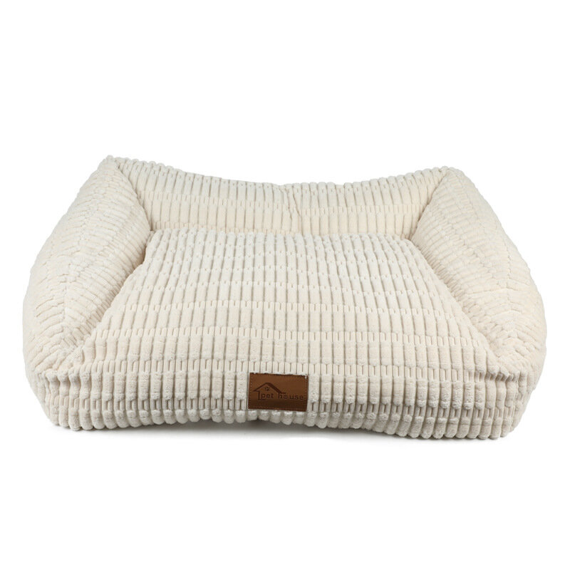 Кролик плюшевый диван-кровать для домашних животных с высокой плотной тканью, теплая и удобная кровать для собак можно