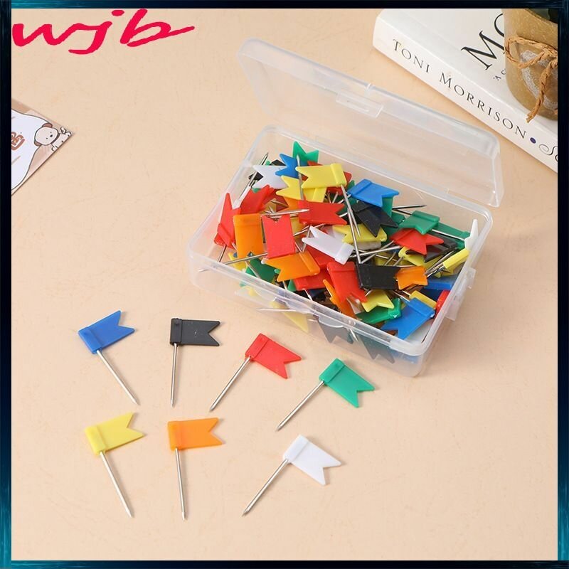 Набор Из 100 Флажков С Металлическими Подставками Для Отметок На Географических Картах И Плакатах