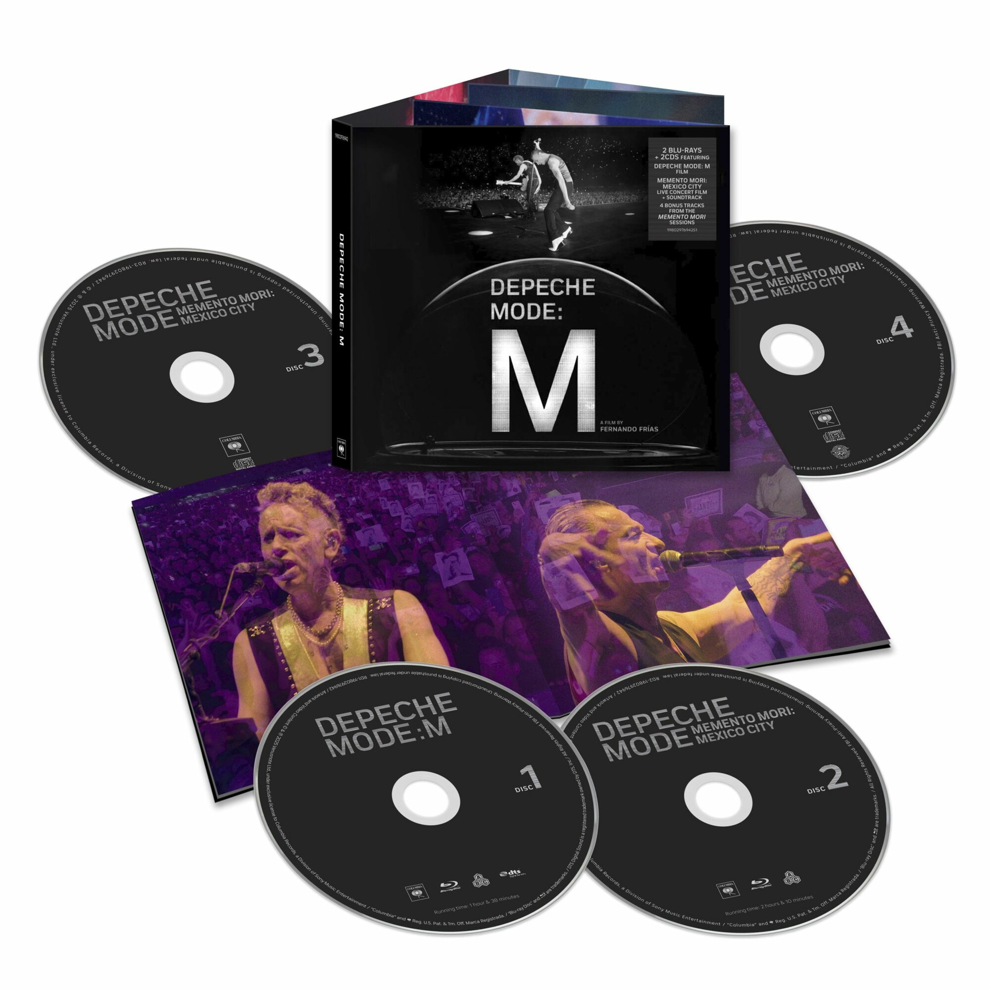 Компакт-диск Depeche Mode - Memento Mori: Mexico City 2 Blu-ray Disc, 2 CD (1 CD)