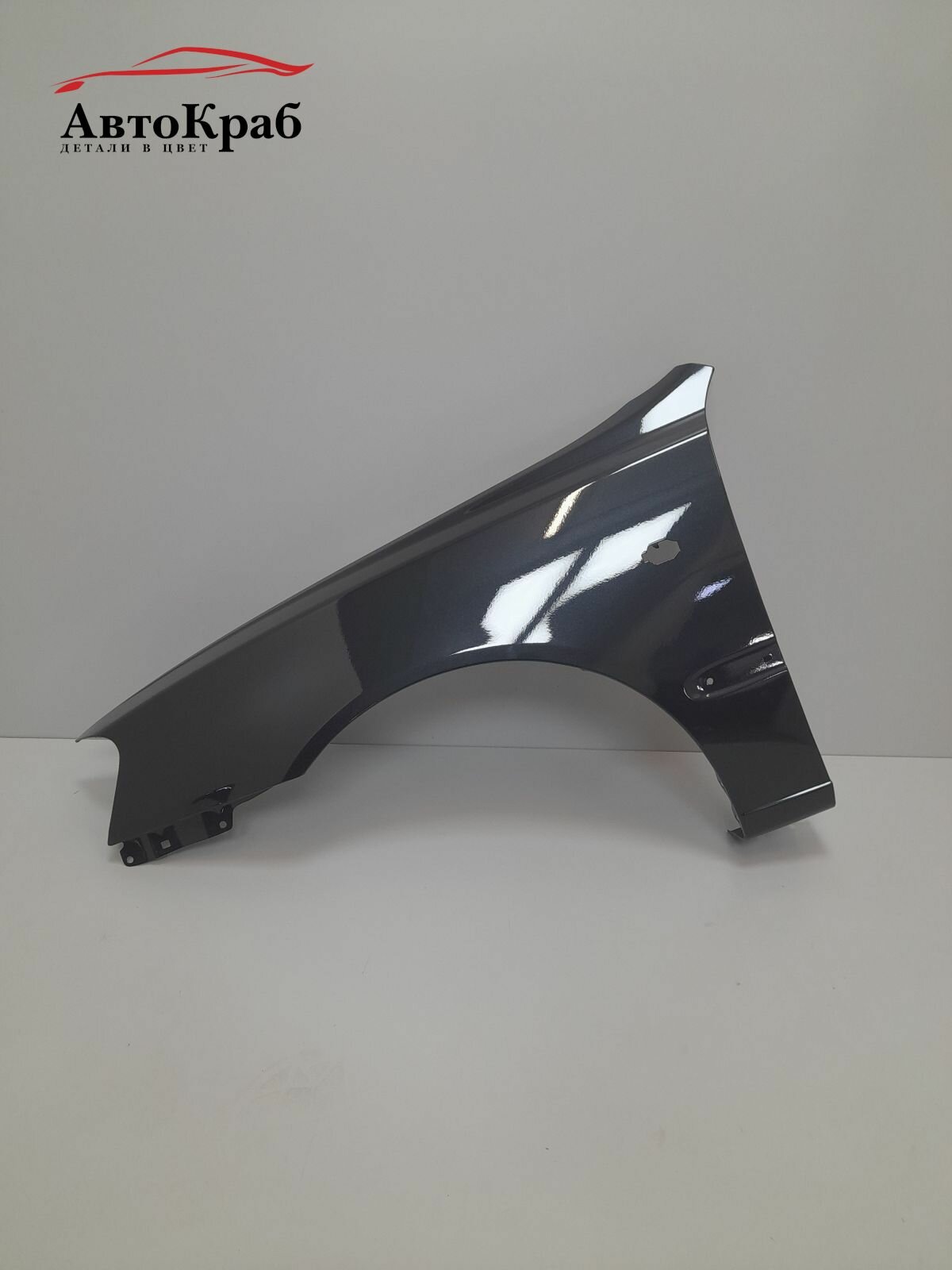 Крыло переднее левое в цвет для Хендай Акцент 1999 - 2012 г. D01 - черный