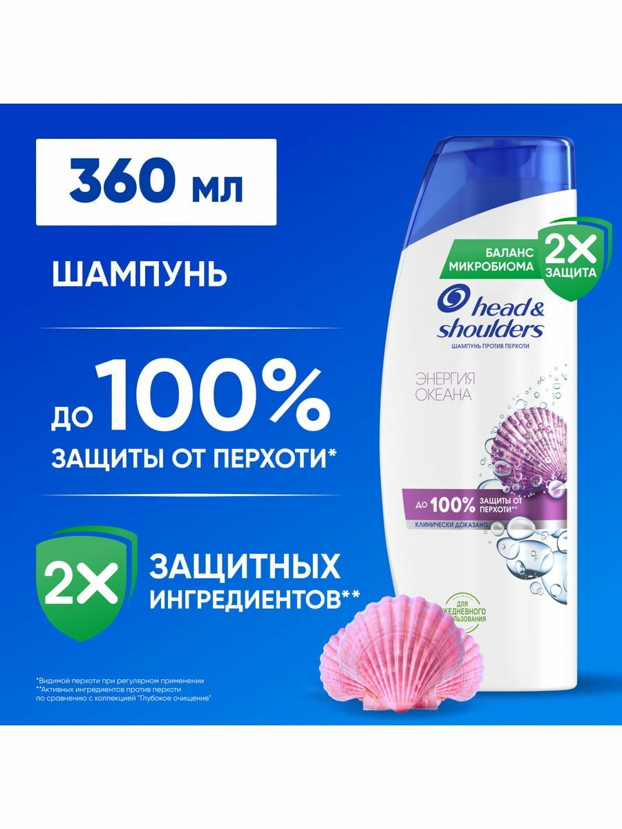 Head&Shoulders Шампунь от перхоти Энергия Океана 360мл 8700216586863
