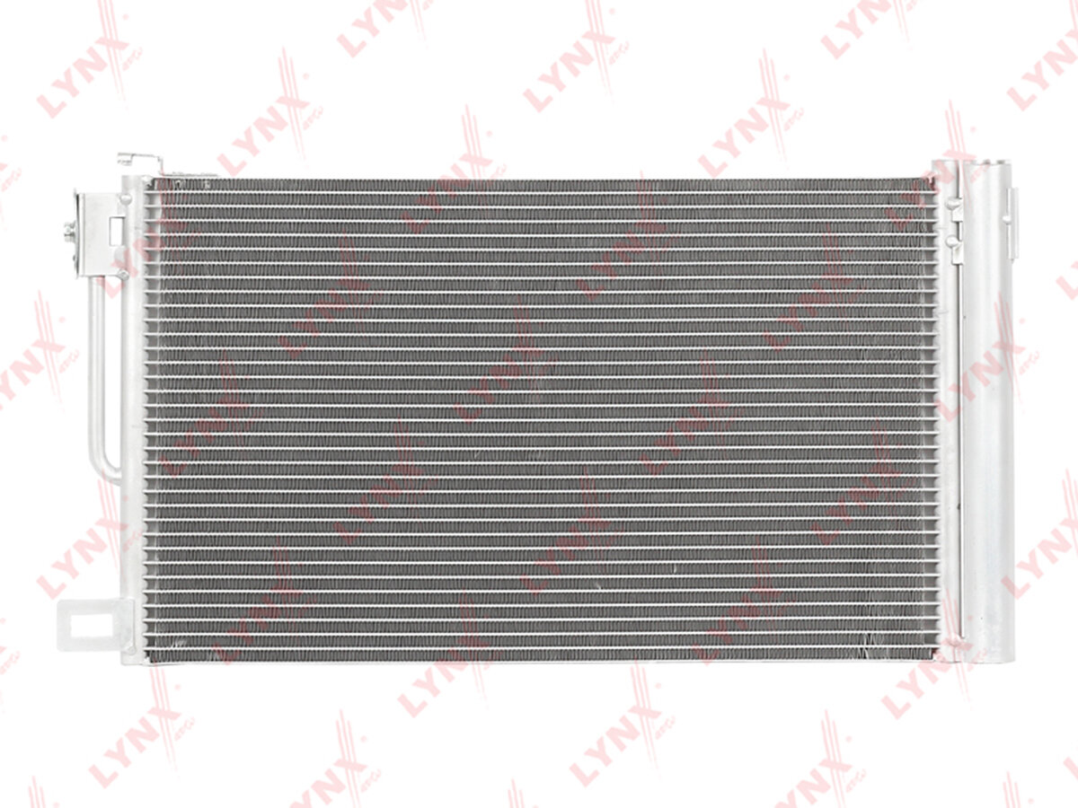 Радиатор кондиционера с осушителем LYNXauto RC-0252. Для: OPEL Опель Corsa(Корса) D 1.0-1.4 06-14, FIAT фиат Punto(Пунто) 1.2-1.4 05>, PEUGEOT Пежо Bi