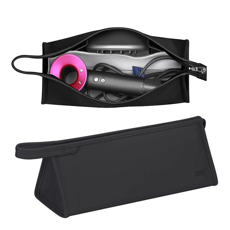 Портативный чехол для Dyson Hairdryer и curling iron HD15/HD03 с ручкой, компактная защитная сумка черного цвета,