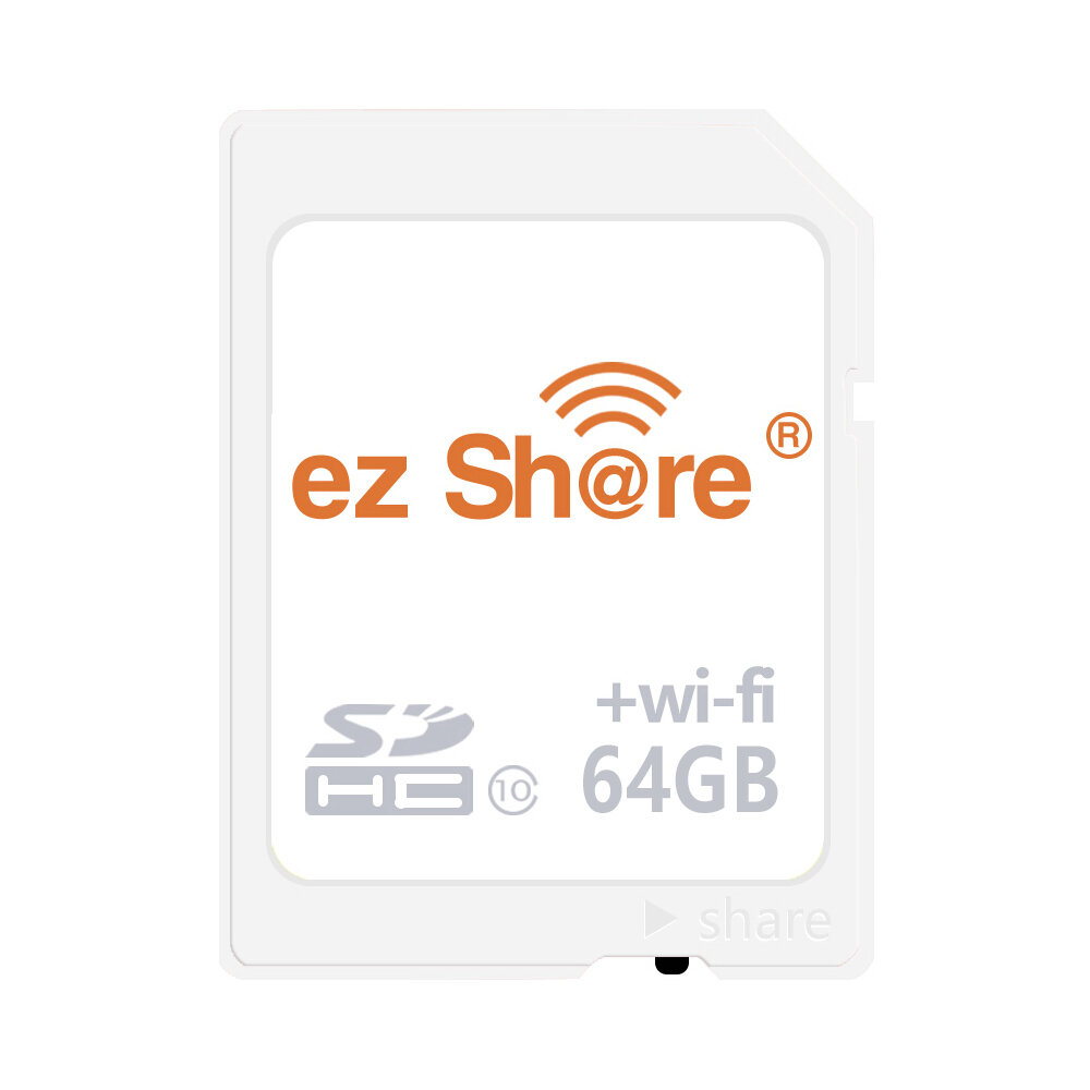 EZ share SD Card Wireless WiFi Share Card Flash Card Class 10 64GB для Canon//Sony, поддерживает iOS Android Windows, передача файлов на 5 устройств, с WiFi и выключателем экономии энергии