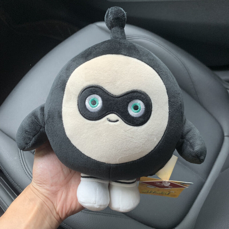 Мягкая игрушка «Вечеринка с яичными вафлями» желтого цвета, антистрессовая кукла в виде яичной вафли, кукла «Трудовой лагерь», черное яйцо