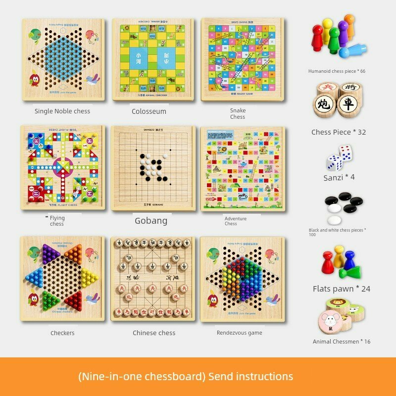 Летающие шахматы, нарды, детская версия для детей 6-10 лет, шашки, универсальная шахматная доска, развивающий набор