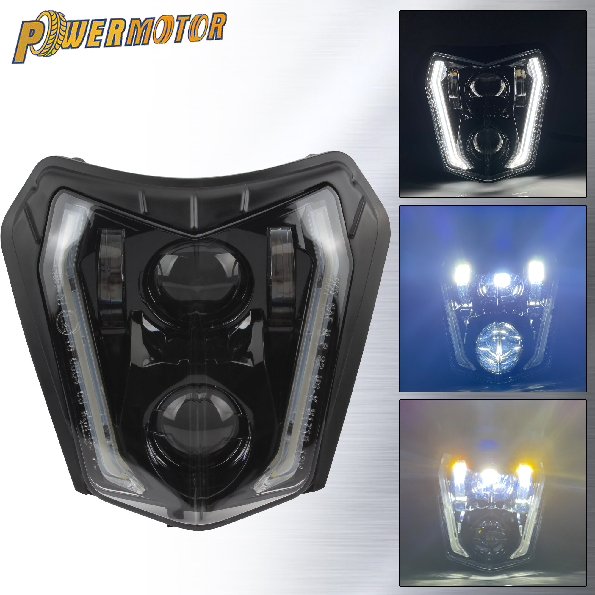Светодиодные фары, ближний и дальний свет, а также дневные ходовые огни для внедорожных мотоциклов for KAYO BSE KTM EXC XCW XCF