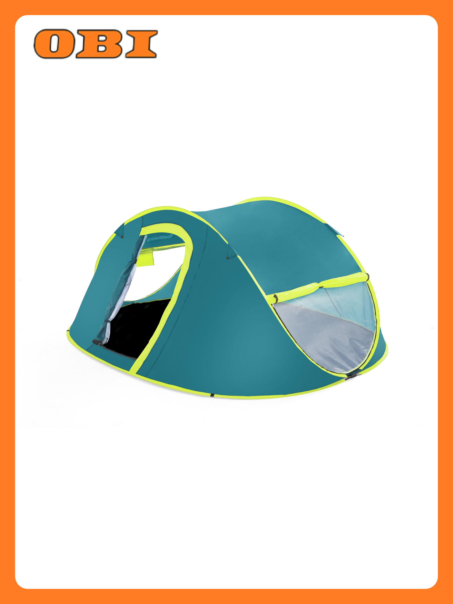 Палатка Bestway Coolmount 4, 4-местная, окна, зеленая, 210х240х100 см