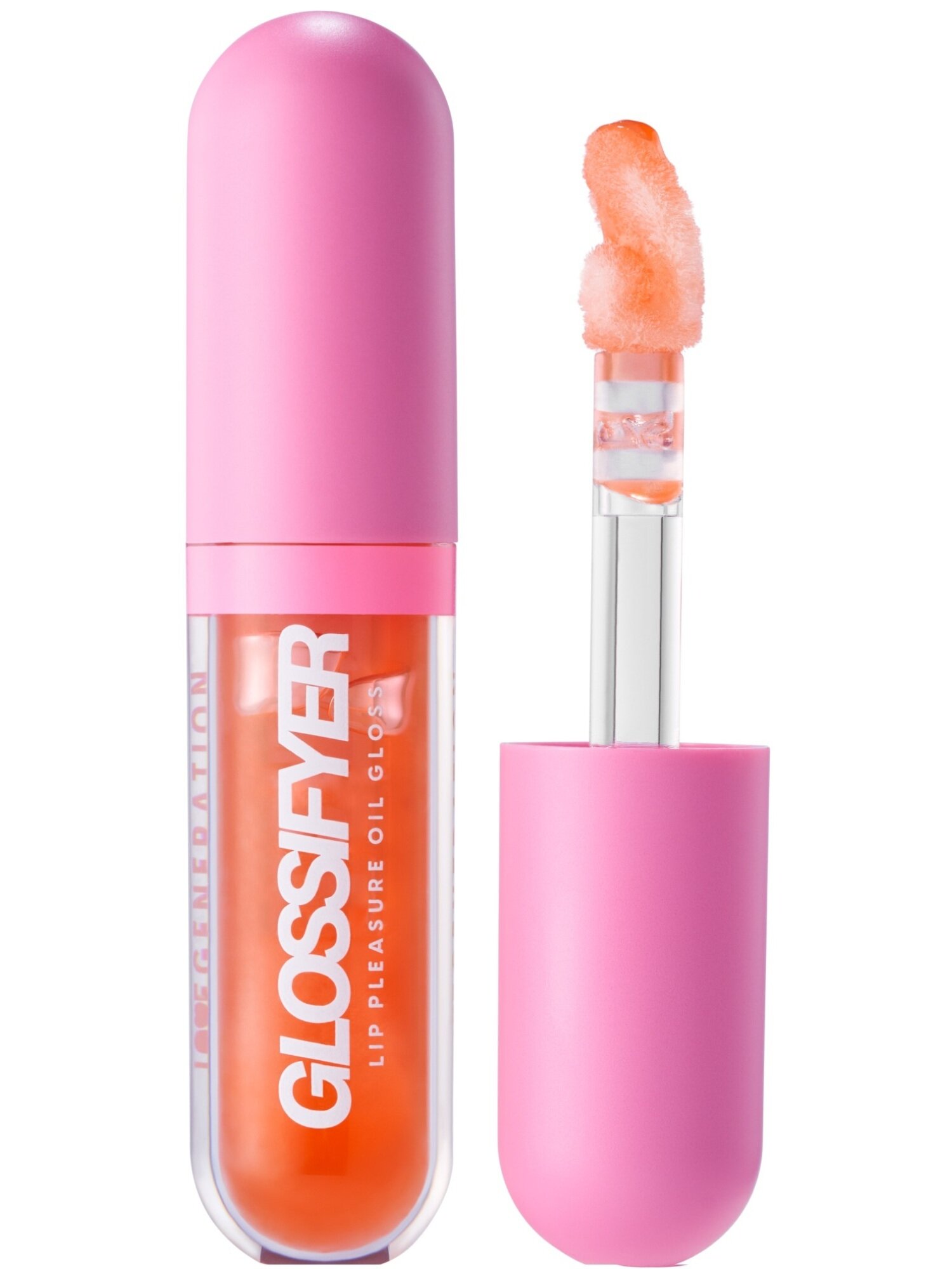 Масло-блеск для губ Love Generation Glossifyer глянцевый, с эффектом сияния и увлажнения, тон 04, оранжевый, 3,5 мл