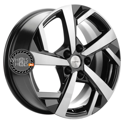 Khomen Wheels KHW1712 (DFM580) 17x7 5x110 et45 dia67.1 Black-FP