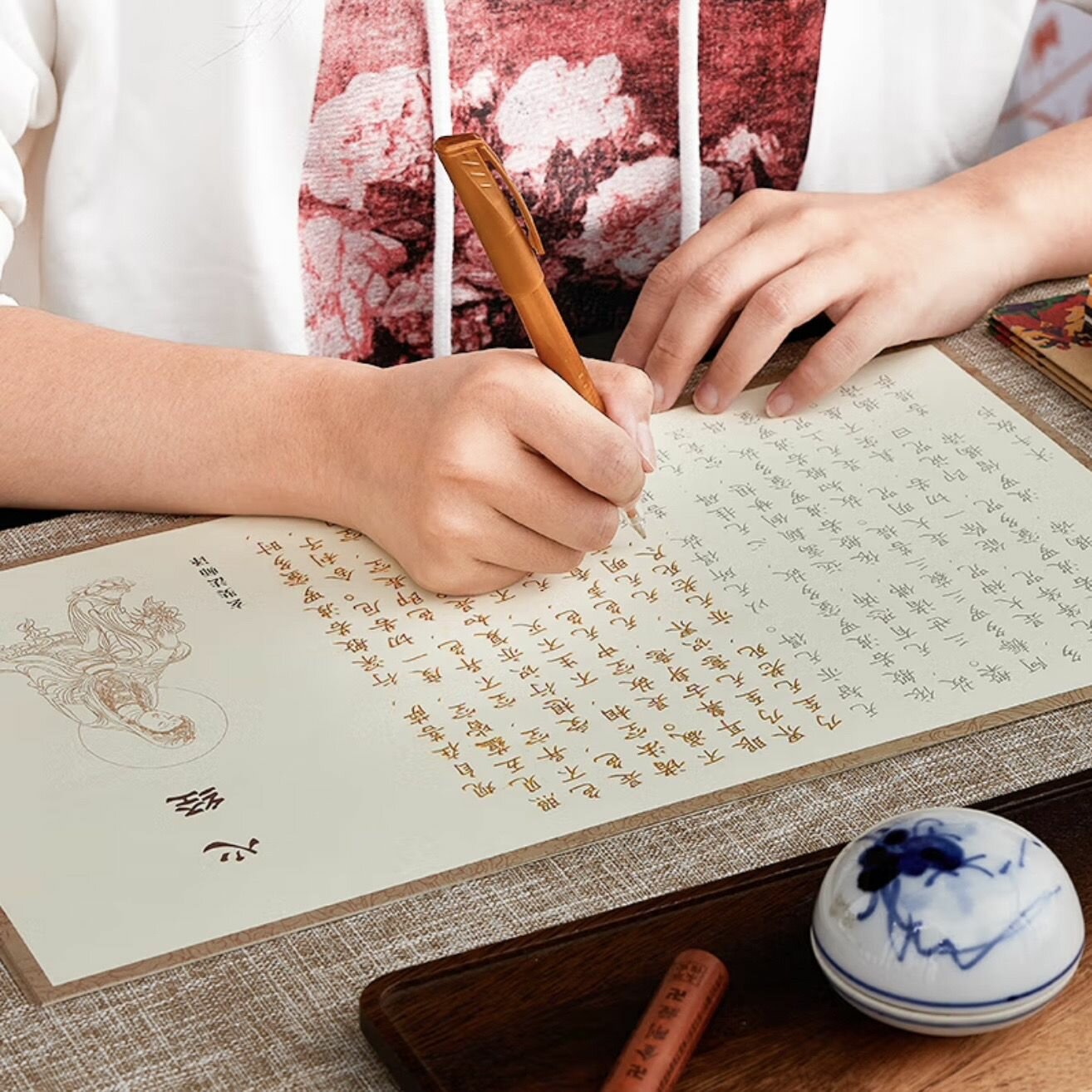 108 раз медитации, рукописная сутра, тетрадь для взрослых, практика письма твердым пером, начинающий, копировальная бумага, маленький обычный почерк