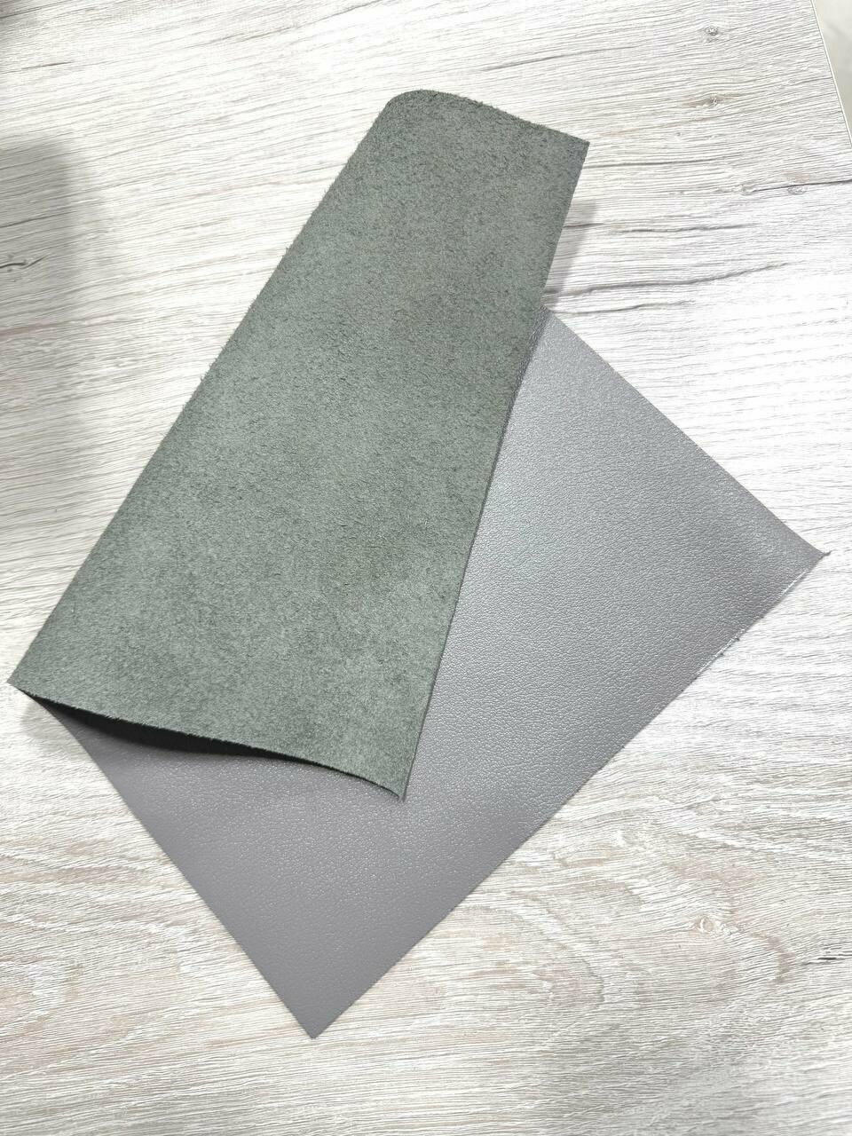 Кожа натуральная/Формат А4/Кожа Орфей 1,2-1,4мм цв. серая