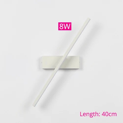 Настенные светодиодные лампы для спальни у изголовья кровати, поворотные на 330°, с регулируемым углом освещения, простые световые приборы из алюминия, AC110/220V