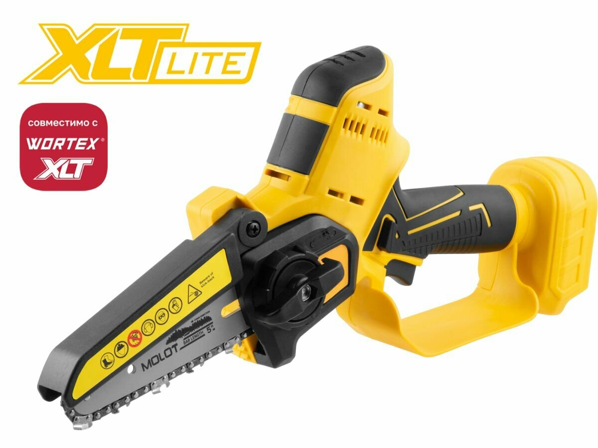 Аккум. мини-пила MOLOT MMS 1805 XLT Lite SOLO (18 В, 5"/127 мм, 5 м/с, 3500 об/мин.)(без акб и зу )1334935