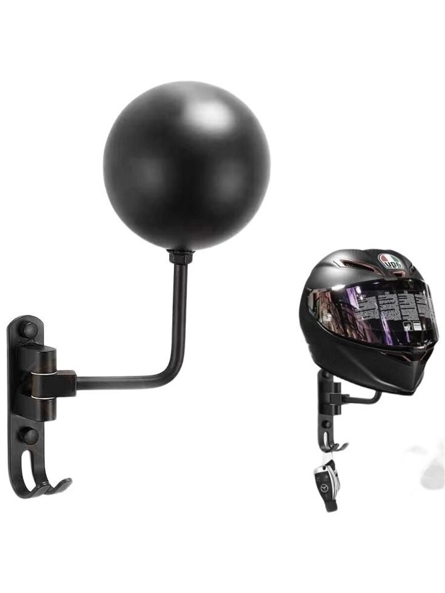 Подвесной держатель для шлемов с 180° вращением: для мотоциклов, велосипедов, гоночных костюмов и спортивного снаряжения