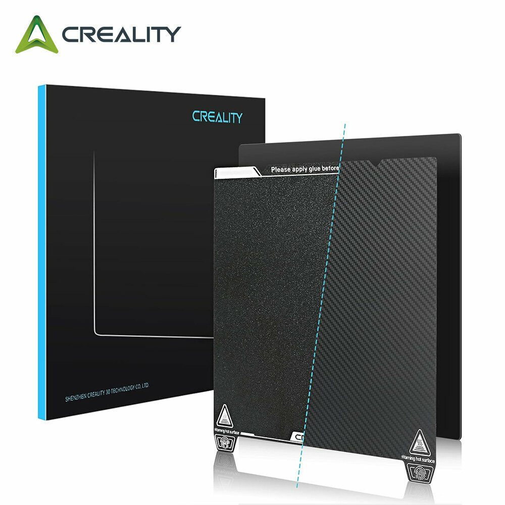 Creality Ender 3 V3 SE Комплект платы платформы для двусторонней печати (глянцевый ПЭТ+покрытие PEI) Рабочая пластина 235x235 мм для Ender-3 Ender 3 S1 Pro/Ender 5 S1 Ender 3 Neo/Ender 3 V2 Neo/Ender 3 V3 KE/CR- 10 СЭ/К1