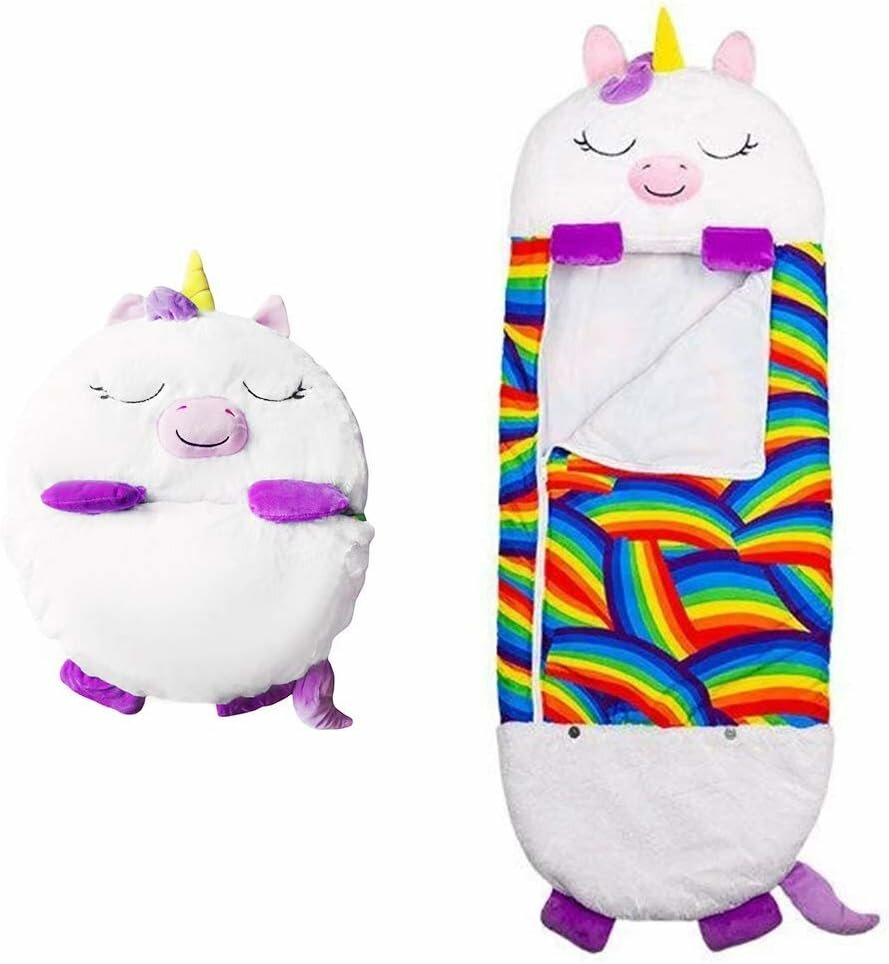 Junma Nappers - подушка для игр, спальный мешок для младенца, складной спальный мешок, для детей, животное, подарок (размер: 50 * 135) - белый