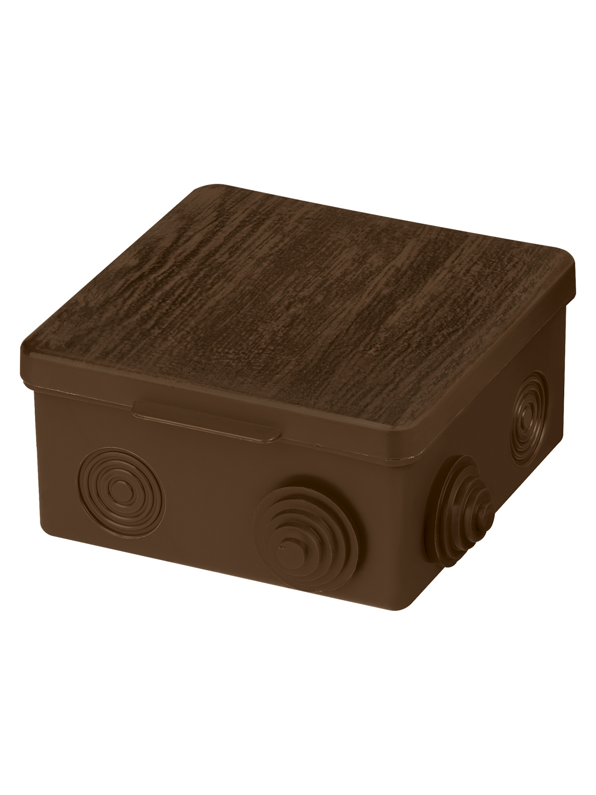 Набор Коробка распаячная TDM ОП 100х100х55мм, крышка, IP54, 8вх, бук {SQ1401-0613} (10 шт)