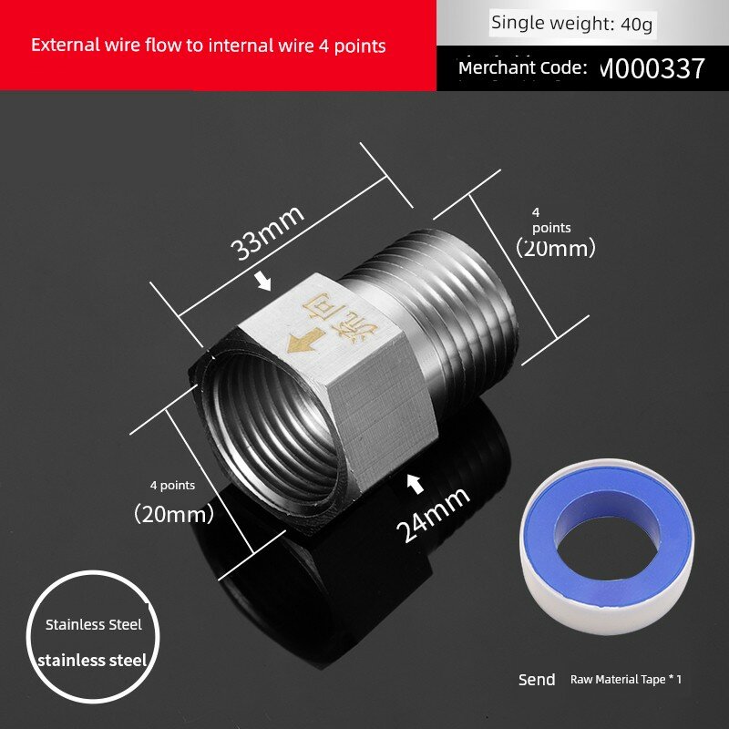 Обратный клапан для унитаза, предотвращающий обратный поток, подходит для ванной, кухни, счетчика воды и труб,
