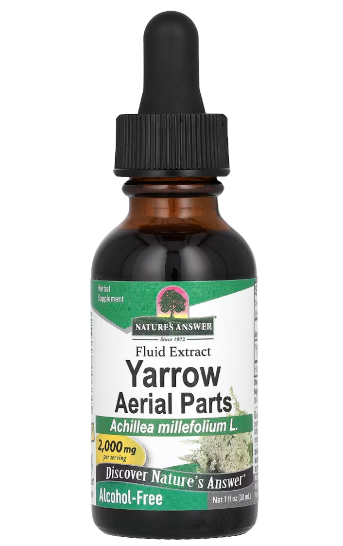 Natures Answer, надземные части тысячелистника, без спирта, 2000 мг, 30 мл