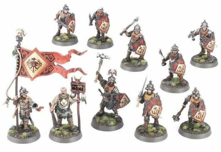 Смола Миниатюра Warhammer AOS Freeguild Steelhelms (только В наборе 10 моделей) / миниатюр для настольной игры Упражнения для раскрашивания