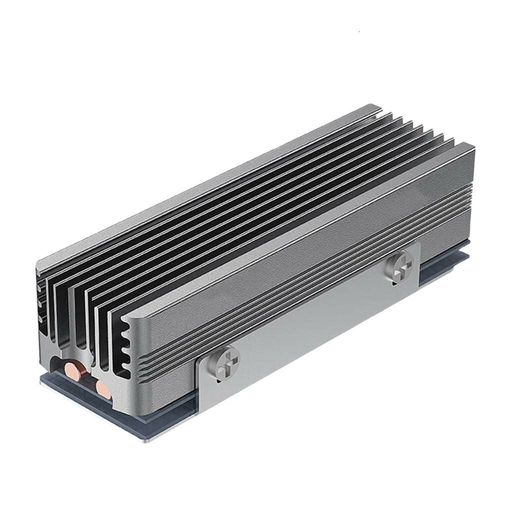 M.2 2280 SSD радиатор с вентилятором, Серый