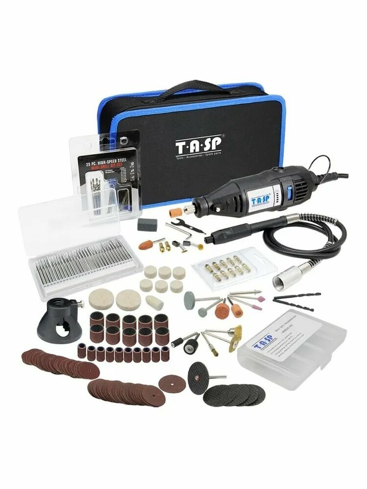 Гравер TASP MMD001K (набор 175 насадок,130Вт)