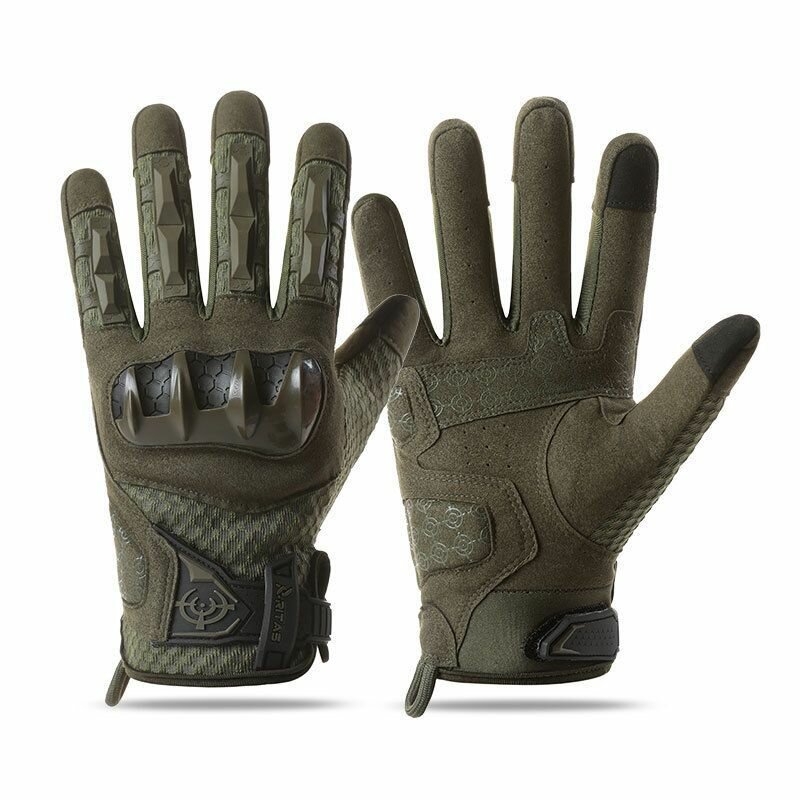 Тактические перчатки для тренировок на открытом воздухе, фитнеса, скалолазания, велоспорта, с жесткой оболочкой, противоскользящие, износостойкие, полнопальцевые, тактические спортивные защитные перчатки