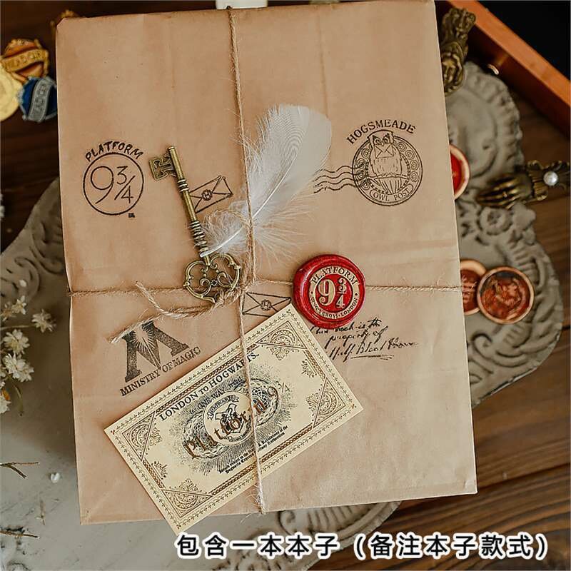 Дневник с листами на кольцах Гарри Поттера, блокнот Хогвартса, многофункциональный винтажный фотоальбом, памятная рукописная книга