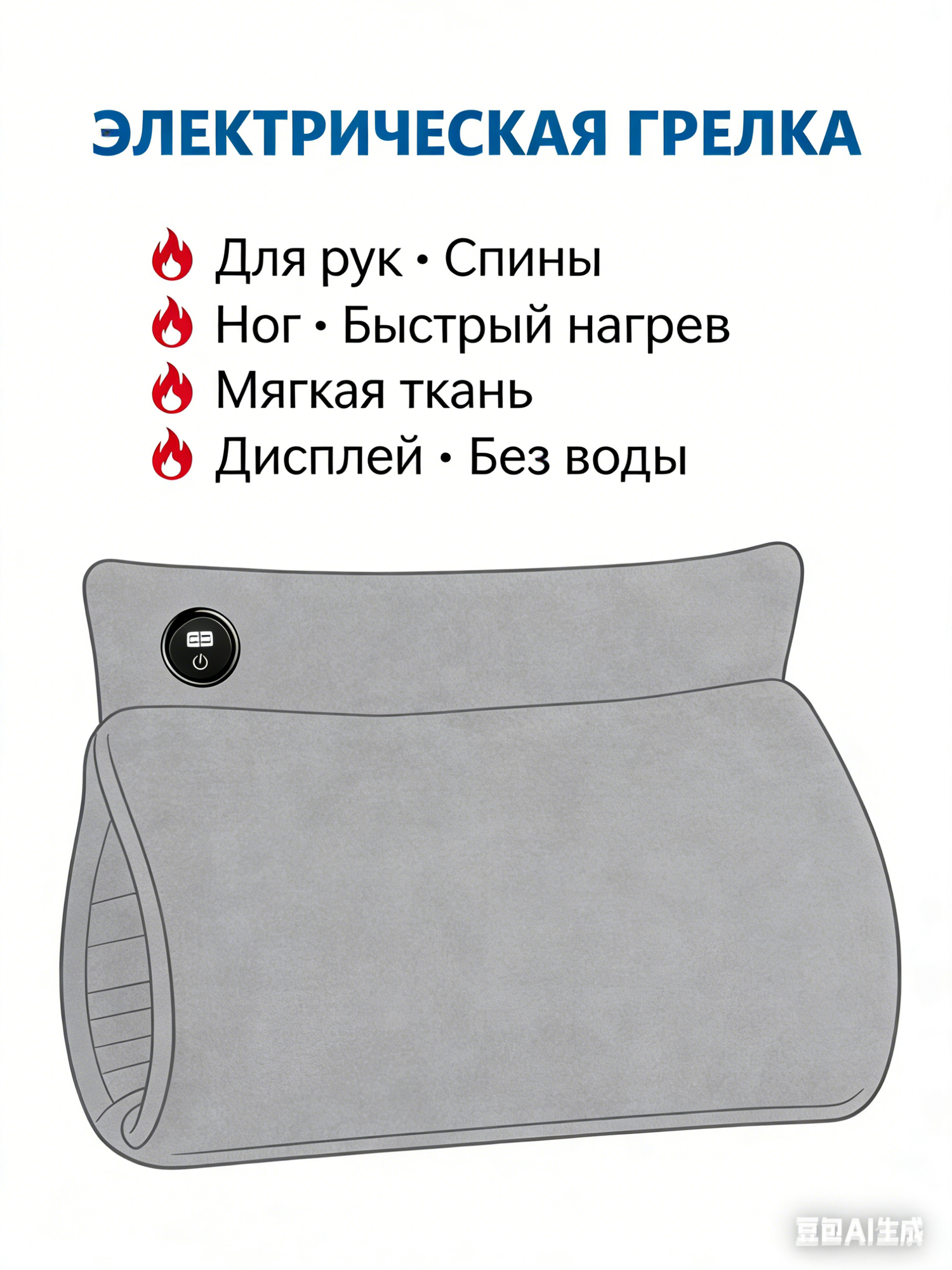 Электрогрелка для рук Муфта с USB подогревом Гаджет для холода оранжевый