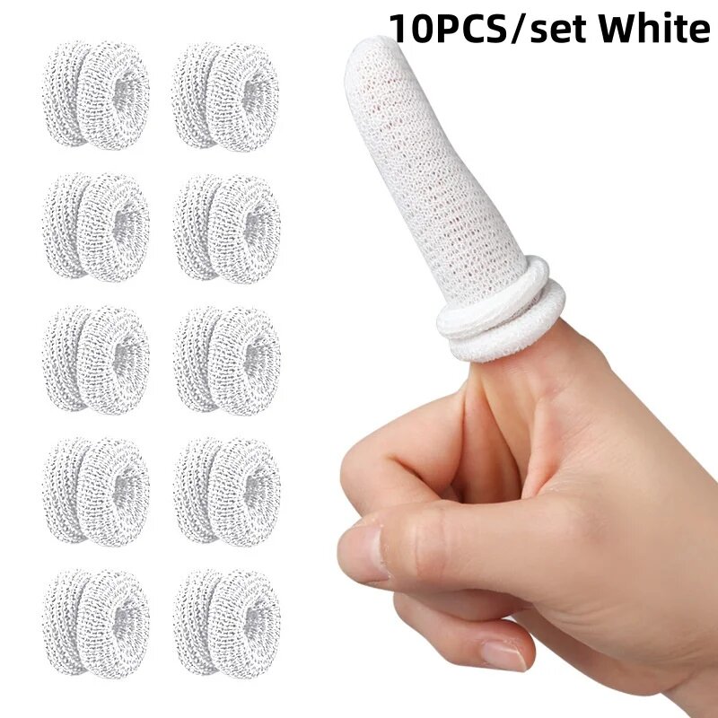 Трубчатый бинт для пальцев, хлопковые рукава для пальцев ног, защита для большого пальца руки, защита кончиков пальцев, отвод влаги, 10 шт.