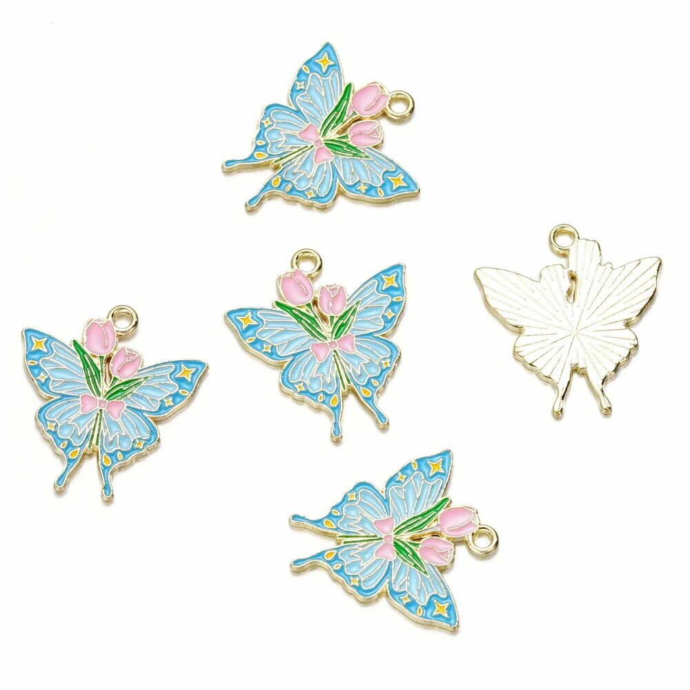 Металлические подвески-бабочки St.kunkka для рукоделия Style 01