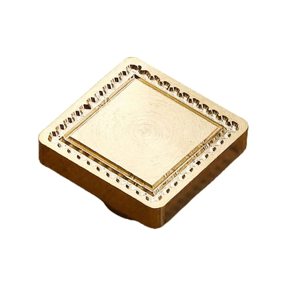 Штамп декоративный, Простая серия рамок, печать на латунной головке - почтовая марка, 1 шт