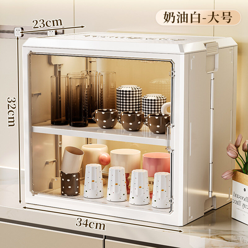 Стойка для хранения чашек, настольный держатель для чайных чашек, пылезащитный держатель для водяных чашек, коробка для хранения чайного сервиза, стойка для кофейных кружек с дренажем