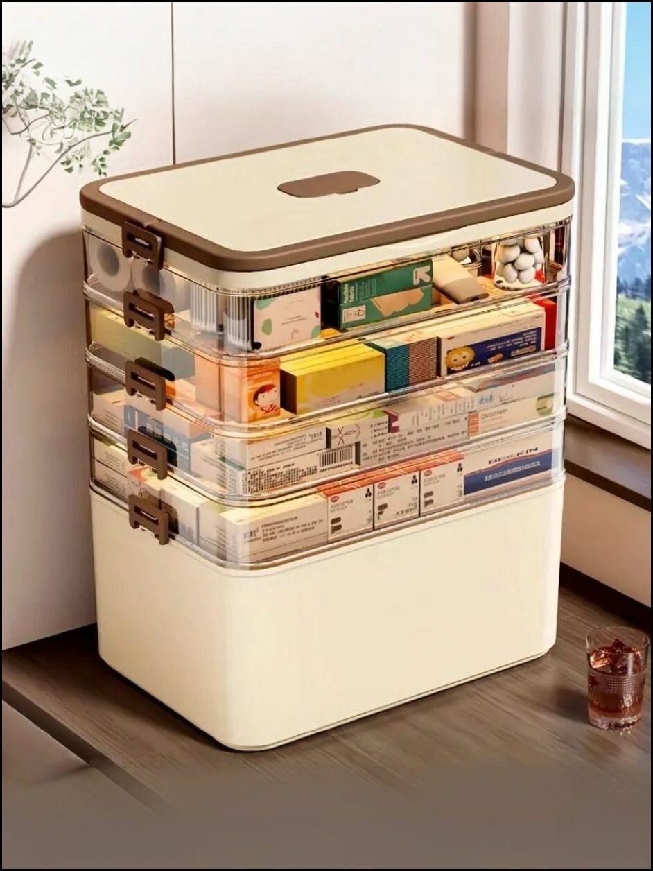 5-ярусный ящик для хранения лекарств